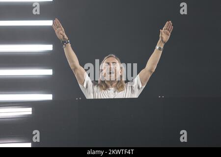 DJ David Guetta during the 2015 ULTRA Europe dance music festival at ...