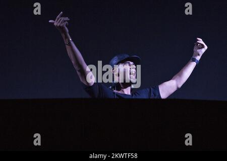 DJ Afrojack during the 2015 ULTRA Europe dance music festival at Split ...