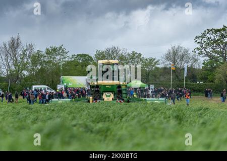 Farmers attending Scotgrass, a grassland event where farmers can look ...