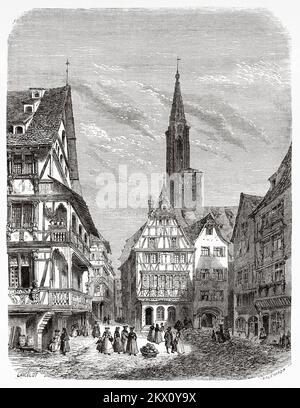 Old houses in Strasbourg, Alsace, France. From Paris to Bucharest by ...