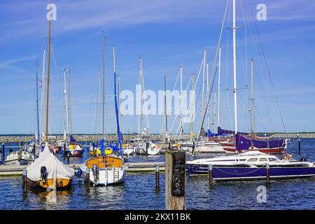 Marina, Bootshafen, Barth, Darß, Mecklenburg-Vorpommern, Deutschland ...