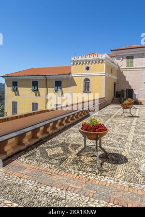 Diano Castello, Italy - 07-07-2021 : Ancient houses in the historic ...