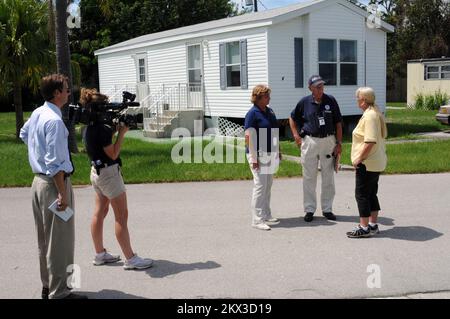 FEMA PIO with news crew at disaster site. Georgia Severe Storms and ...