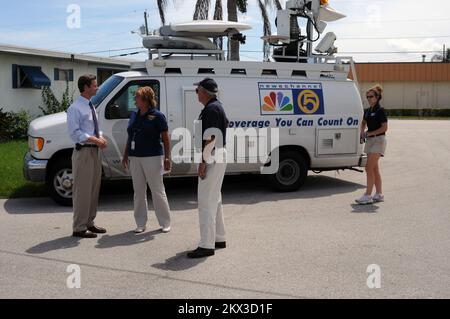 FEMA PIO with news crew at disaster site. Georgia Severe Storms and ...