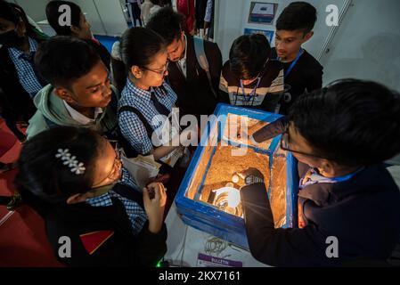 GUWAHATI, INDIA - NOVEMBER 26: Participants showing their science ...