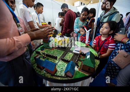 GUWAHATI, INDIA - NOVEMBER 26: Participants showing their science ...