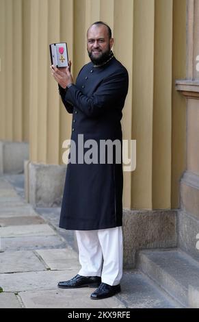 Javed Khan after being made an OBE (Officer of the Order of the British ...