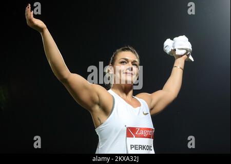 Discus throw women, Sandra Perkovic during the IAAF World Challenge ...