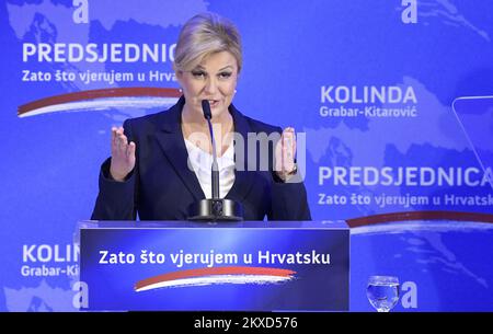 02.10.2019., Zagreb, Croatia - President Kolinda Grabar-Kitarovic ...