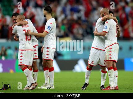 Al Rayyan, Qatar. 30th Nov, 2022. Antoine Griezmann (L) is seen during ...