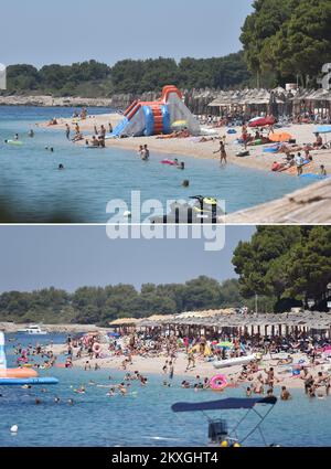 General view of Primosten, Croatia on September 14, 2021. (Photo by ...