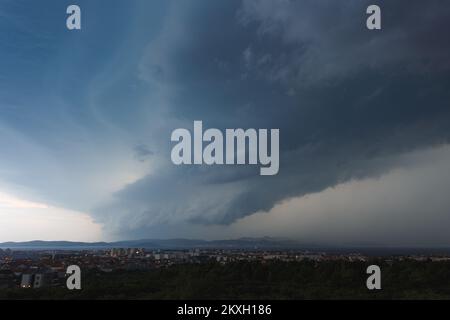 Storm clouds over Zadar, Croatia on 03. August, 2020. Photo: Marko ...