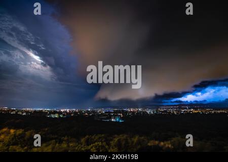 Storm clouds over Zadar, Croatia on 03. August, 2020. Photo: Marko ...