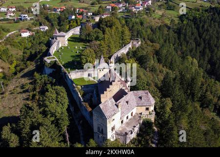 View of the Old Town Ostrozac, in Cazin, Bosnia and Herzegovina, on Sep ...