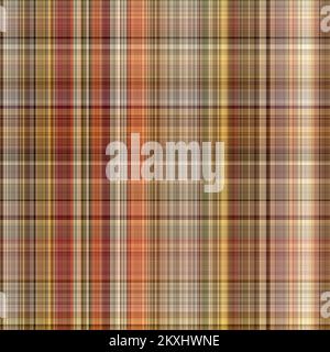Woodland brown tartan seamless pattern textile. Tonal autumnal forest ...