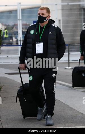 Neil Lennon coach of FC Celtic during the UEFA Europa League play-off ...