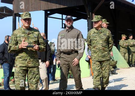 Croatian Army Commander Colonel General Boris Seric, Chief of the ...
