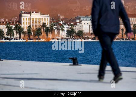 Torcida, Hajduk Split supporters group lit torches on the Split ...