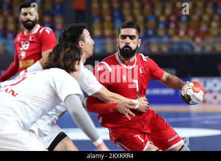 Ali Merza of Bahrain controls a ball during the 27th IHF Men's World ...