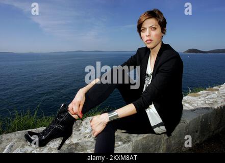 High jumper Blanka Vlasic by the sea In Split, Croatia on 19. April ...