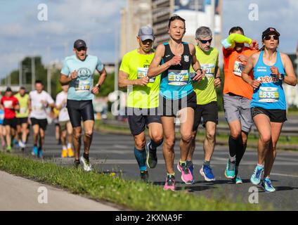 Runners are pictured during of 6th Zagreb Spring Half Marathon powerd ...