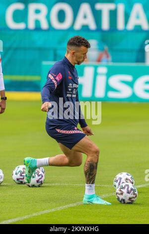 Ivan Perisic of Croatia during the training session at Maksimir Stadium ...