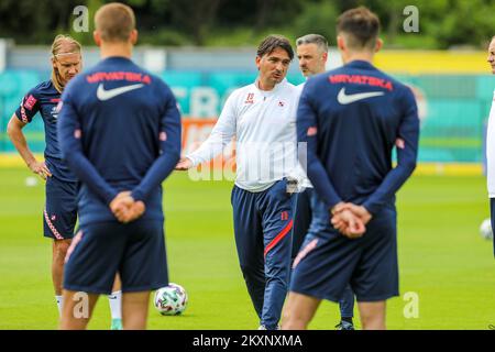 Croatia Head Coach Zlatko Dalic during a Croatia national team training ...