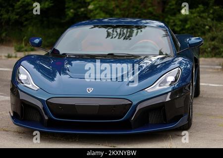 Luxury car Nevera of Mate Rimac can be seen on Rally Pink Wing in ...