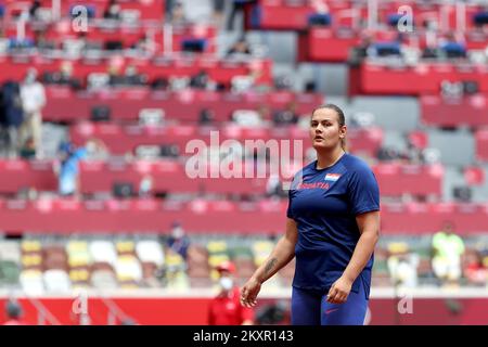TOKYO, JAPAN - JULY 31: Marija Tolj of Team Croatia competes in the ...