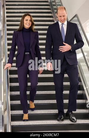 The Prince and Princess of Wales arrive at Logan International Airport ...