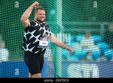 Daniel Ståhl of Sweden competing in the men’s discus at the World ...