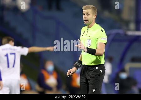 Referee Glenn Nyberg gestures during the UEFA Champions League 2025/26 ...