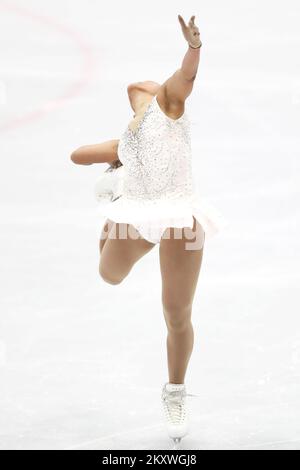Victoria Alcantar of Australia competes in the Women's Short Program ...