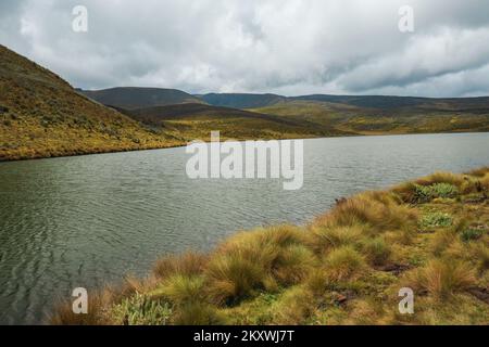 Scenic view of Lake Ellis on Chogoria Route, Mount Kenya National Park ...