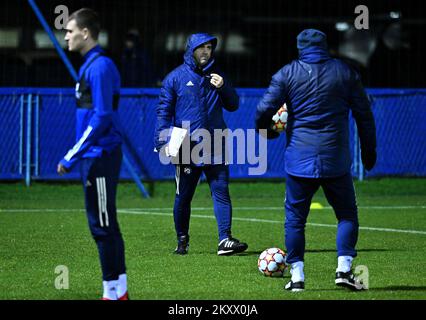 GNK Dinamo coach Zeljko Kopic at the Maksimir Stadium during training ...