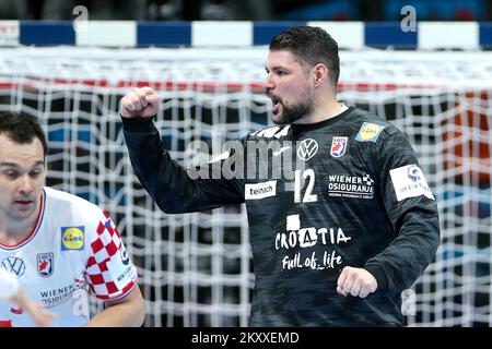 Ivan Pesic of Croatia reacts during the 2025 IHF Men's Handball World ...