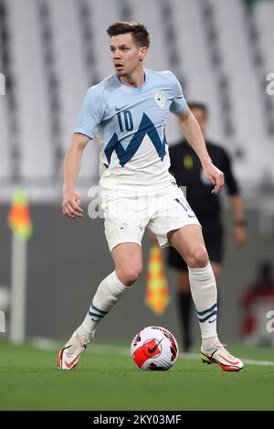Miha Zajc of Slovenia during the international friendly match between ...