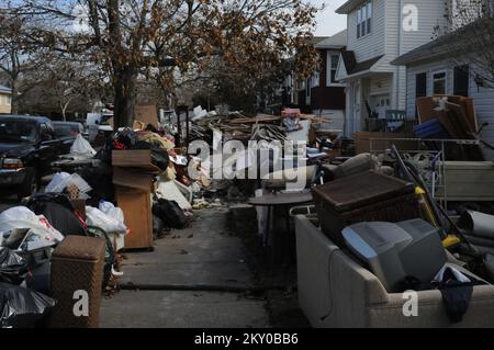 Storm Destroyed Possessions Now Debris. New York Hurricane Sandy ...