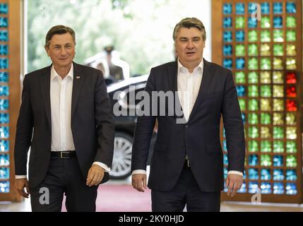 The President of the Republic of Croatia, Zoran Milanovic, and the ...
