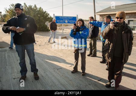 Preliminary Damage Assement Team assesses Fire Island. New York ...