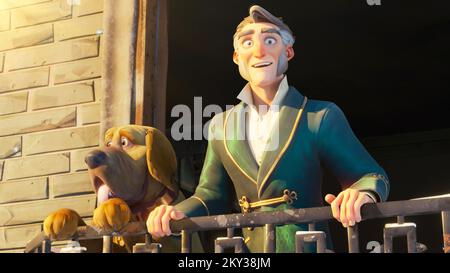 SCROOGE: A CHRISTMAS CAROL, from left: Ghost of Christmas Future ...