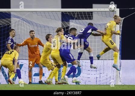Lars-Jorgen Salvesen of Bodo/Glimt gets up for a header during UEFA ...