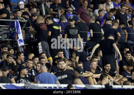 Fans cheer in the stands prior to first half World Cup Group G soccer ...