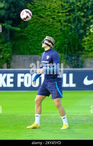 of Croatia during a training session at Hitrec-Kacian Stadium on ...
