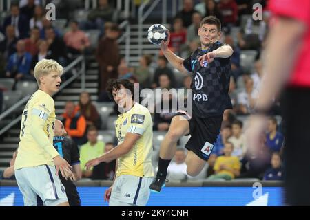 Aleks Kavcic of PPD Zagreb during the handball match between PPD Zagreb ...