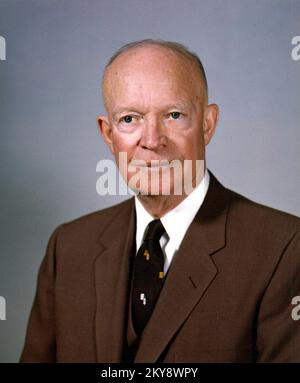 President Dwight Eisenhower. 1959 portrait by Abbie Rowe. - (BSLOC 2014 ...