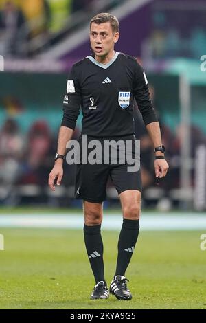Turpin Clement, Referee gesticules during Ecuador v Senegal - FIFA ...
