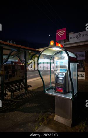 Telstra Payphone in Palm Court in Murwillumbah, new south wales ...