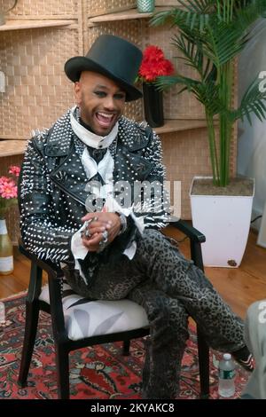 Popstar Aaron Paul on the Profiles with Mickey Burns show in New York ...