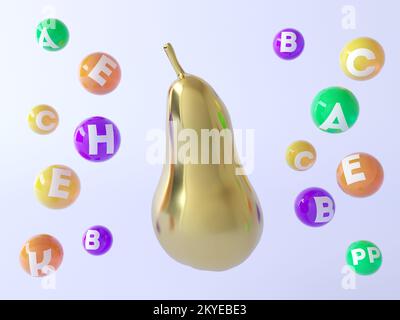 Pears nutrition facts Stock Photo - Alamy